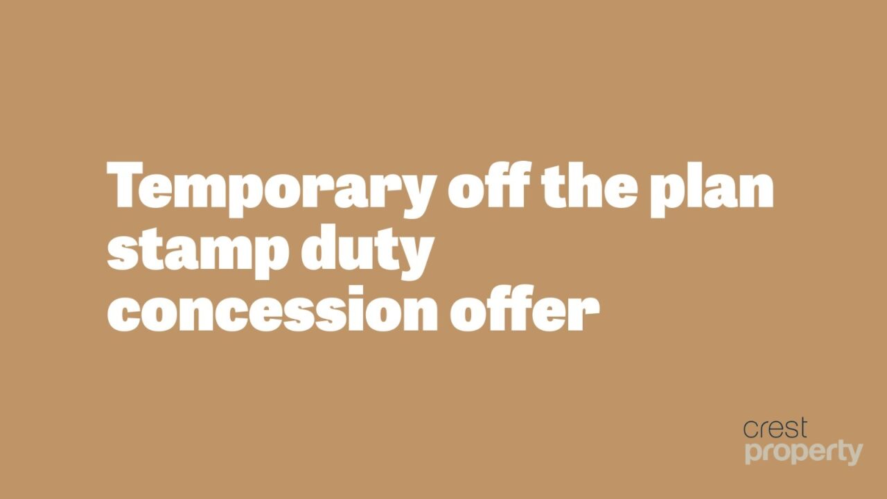 Temporary Off-The-Plan Duty Concession What You Need to Know - Optimum ...